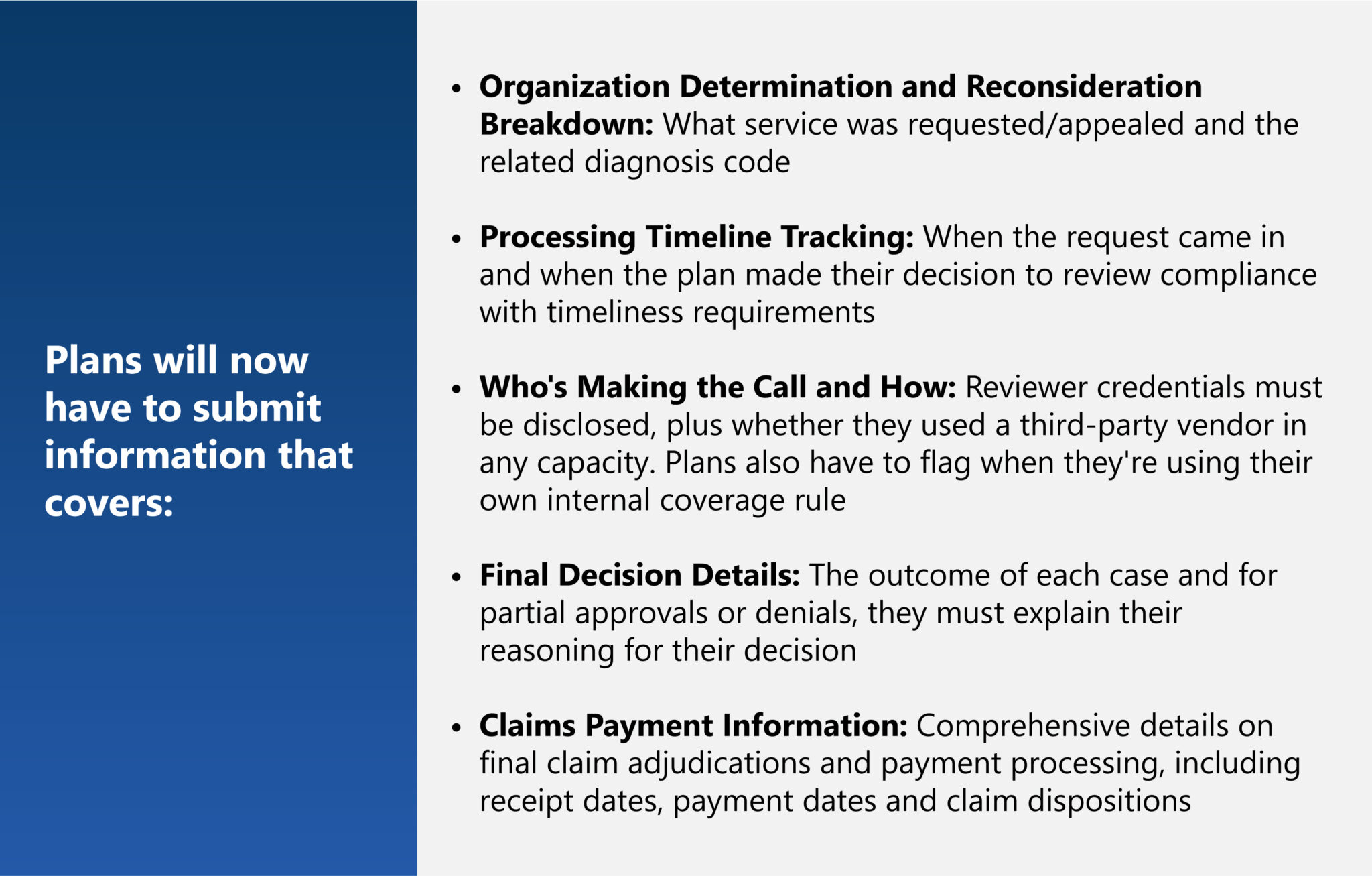 New CMS Reporting Requirements for Utilization Management